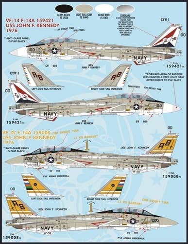 USN F-14 Tomcats Colors & Markings Part III | HLJ.com