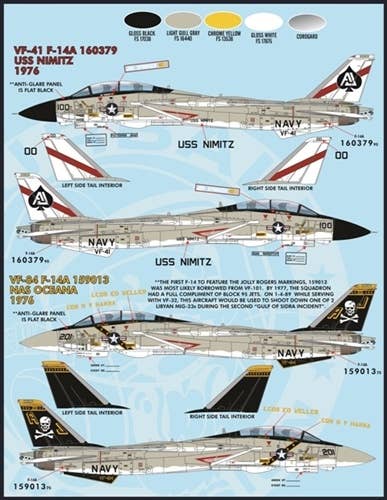 USN F-14 Tomcats Colors & Markings Part III | HLJ.com
