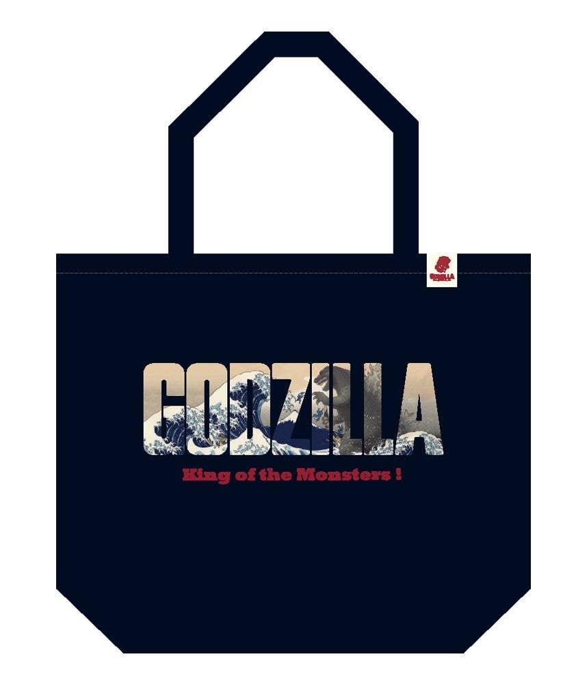 Godzilla: Ukiyo-e Tote Bag "36 Views of Mount Fuji & Giant Monster ...