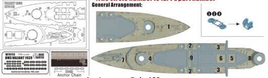 HMS Valiant 1939 Wood Deck Sheet (Trumpeter 05796) | HLJ.com