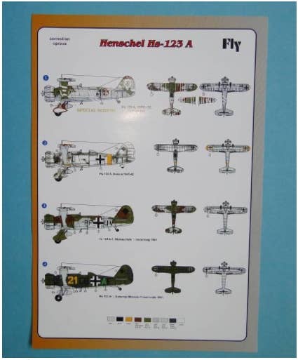 Henschel Hs 123A. "Special Scheme" New Molds | HLJ.com