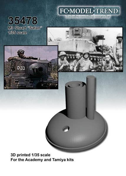 Mantlet for US Army M3 Stuart Flamethrower Equipment (for Tamiya ...
