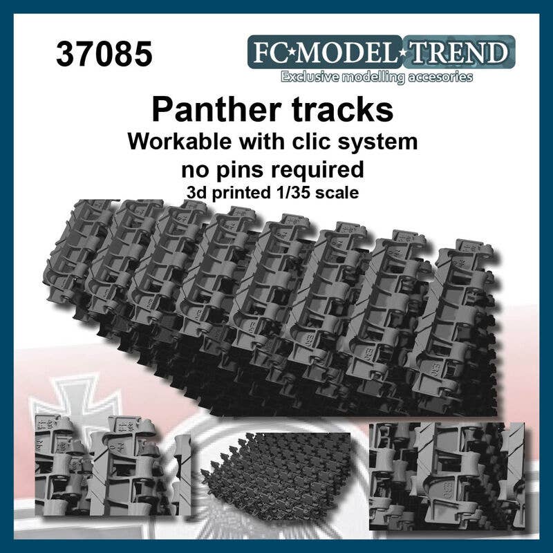 WWII German Panther Tank Clickable Articulated Tracks | HLJ.com