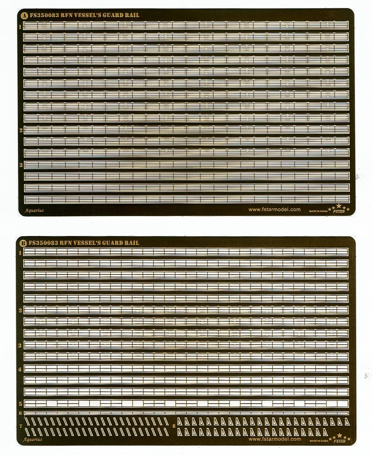 Modern Russian/Soviet Navy Handrail for Vessels (PE 2pcs) | HLJ.com