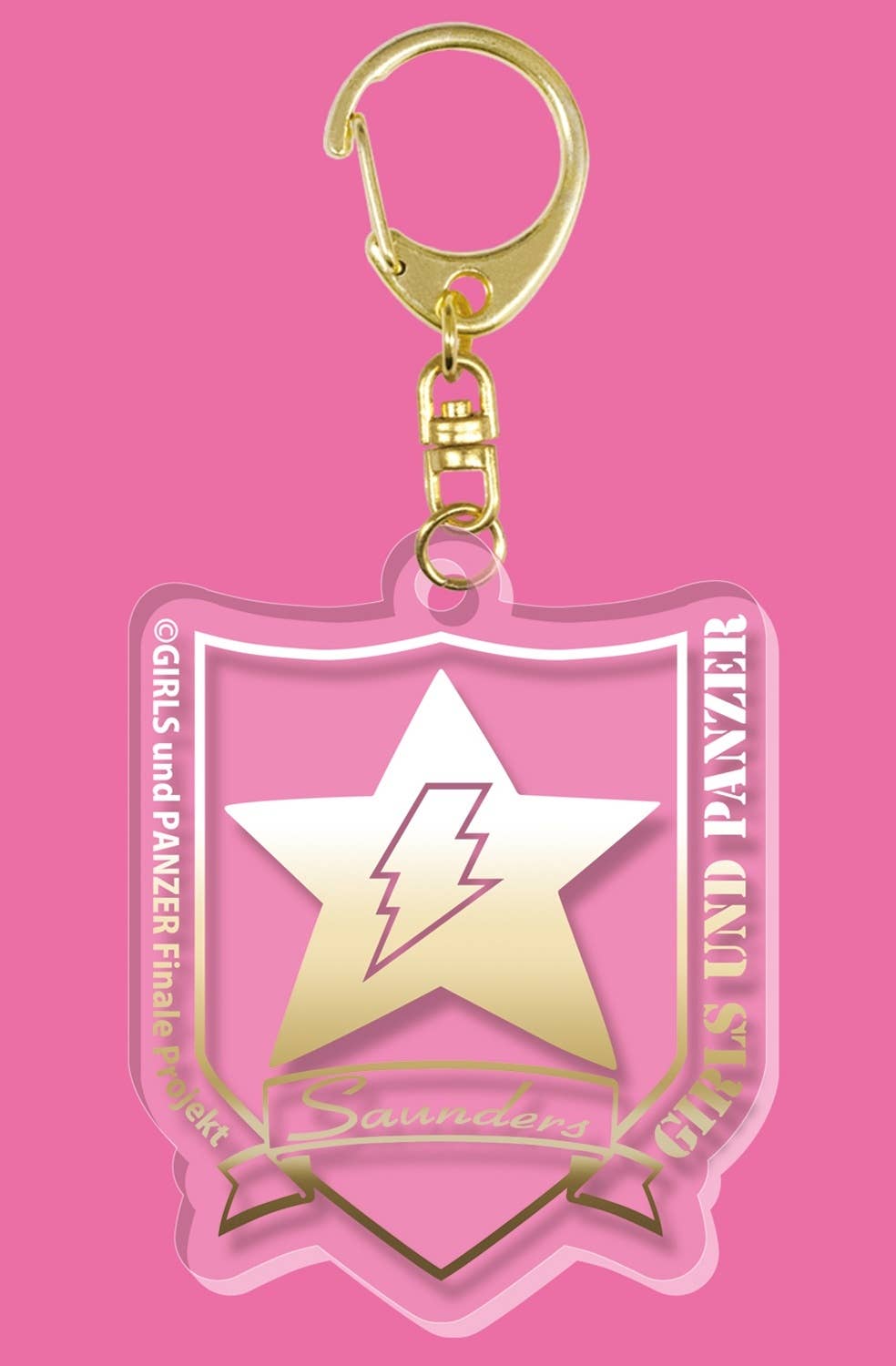 Girls und Panzer das Finale: Gold Line Acrylic Keychain (Random 1pc ...