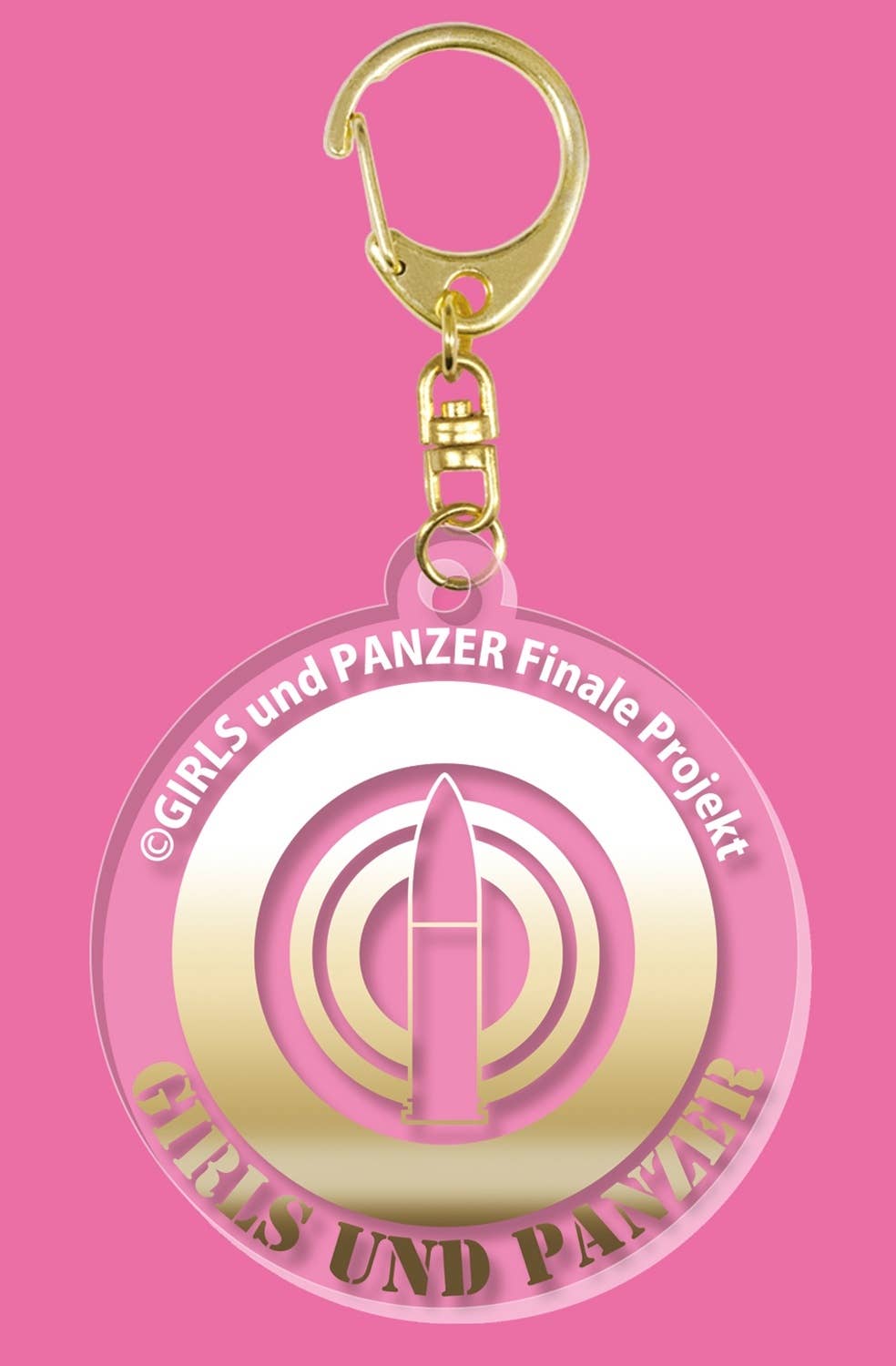Girls und Panzer das Finale: Gold Line Acrylic Keychain (Random 1pc ...