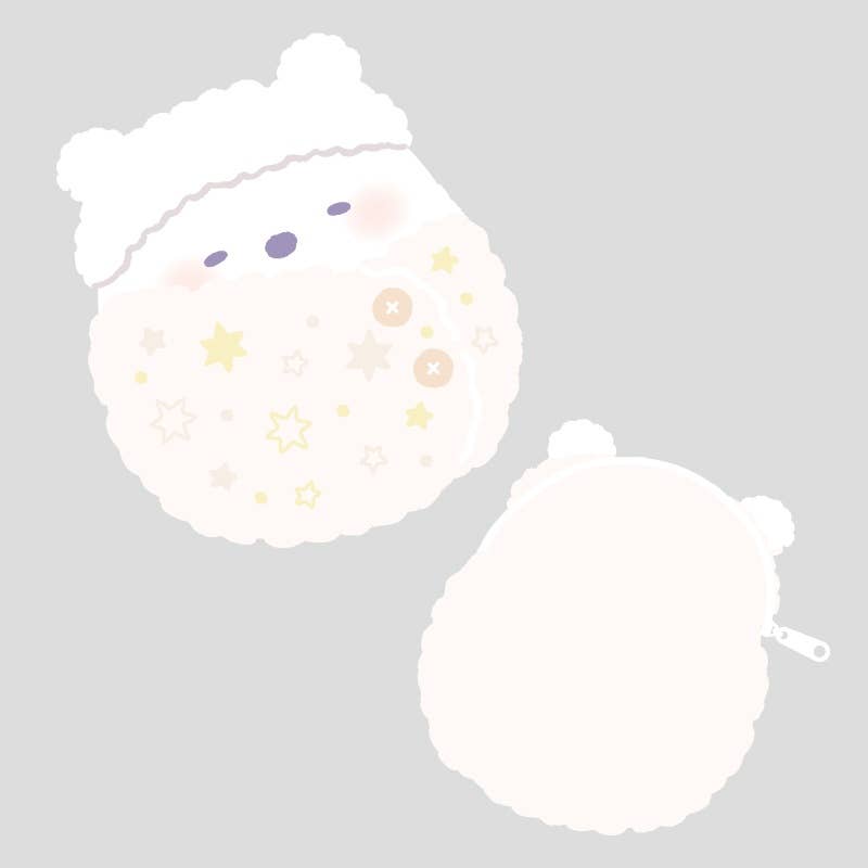 Sumikko Gurashi: Sumikko Baby Fluffy Die-Cut Coin Case A: Shirokuma ...