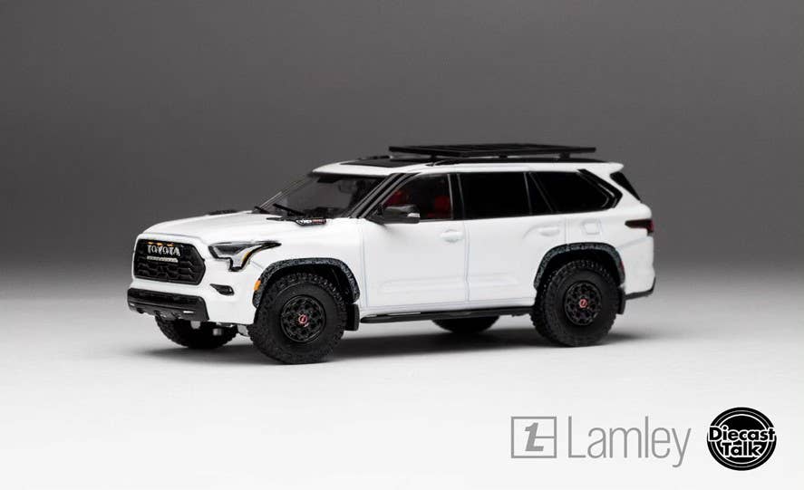 Toyota Sequoia TRD PRO Ice Cap White DiecastTalk x Lamley Custom Order ...