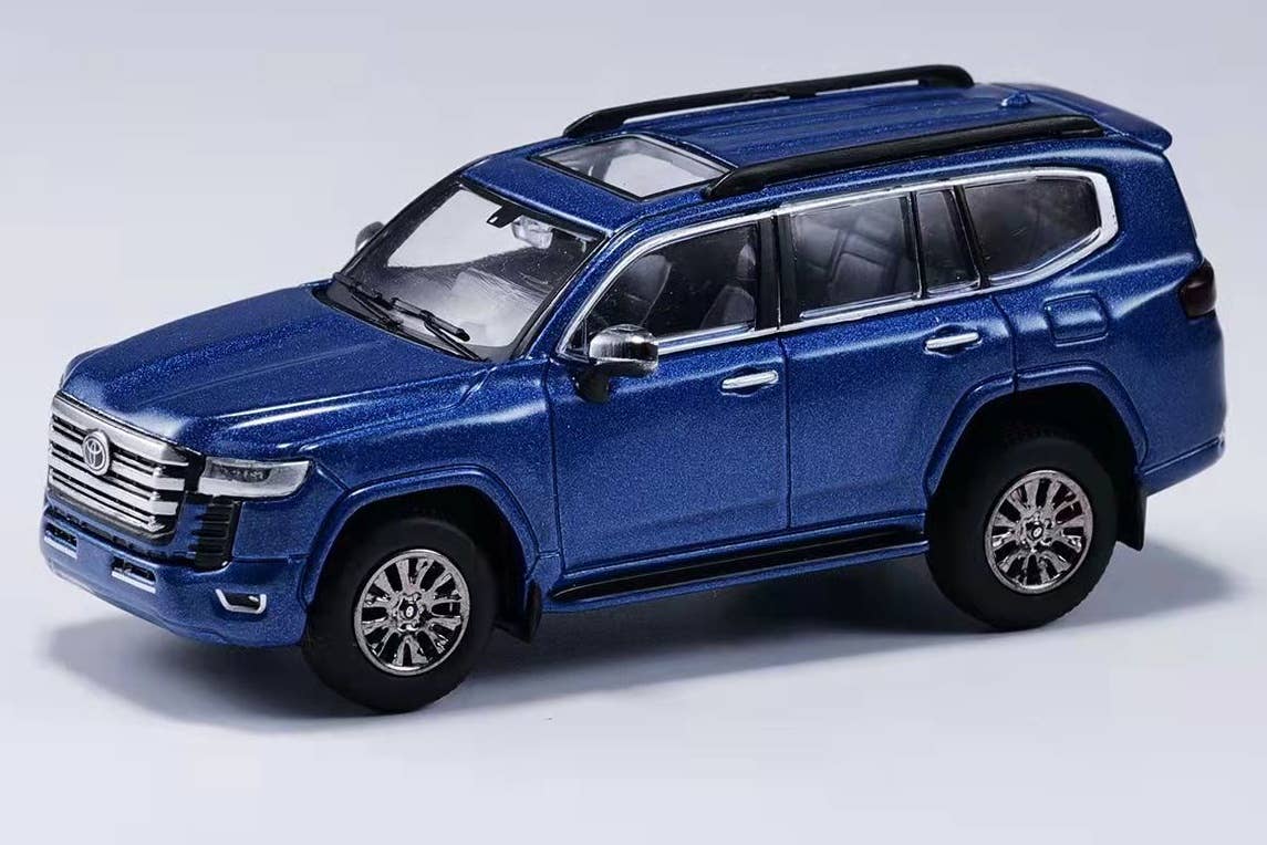 Blue Toyota Land Cruiser 300