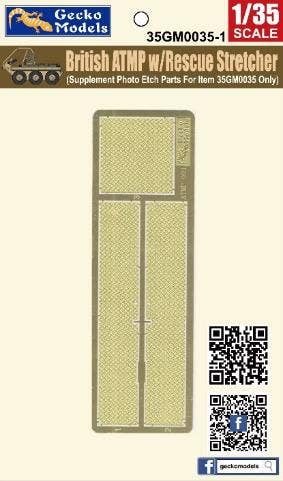 Etching Parts For The Current British Army ATMP (for GEC35GM0035 Only ...
