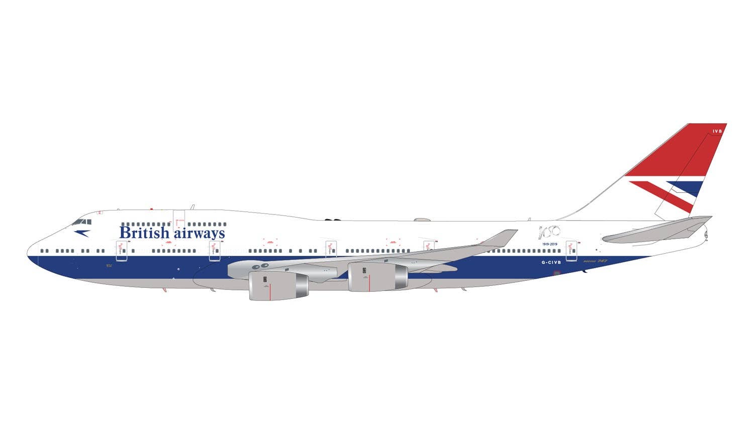 747-400 British Airways (Negus Retro Livery) G-CIVB | HLJ.com