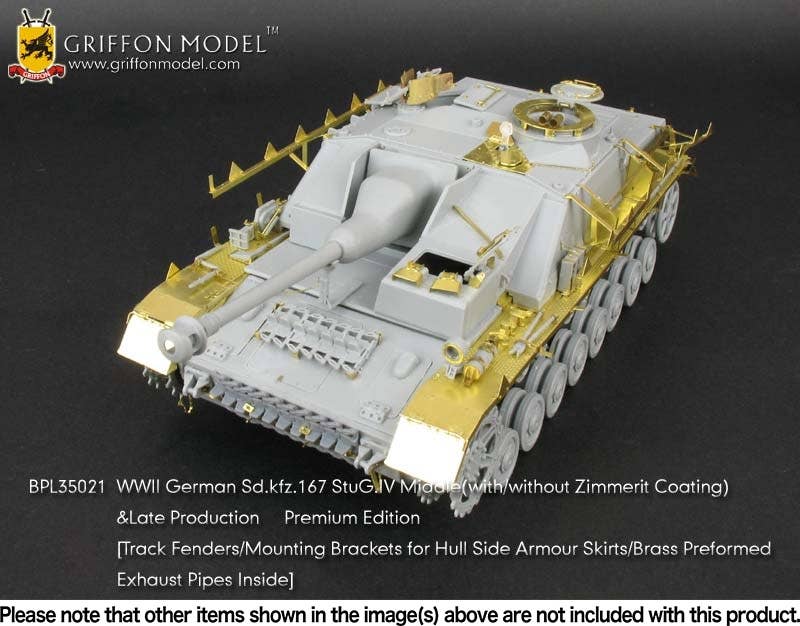 WW.II German StuG.IV Middle (with/without Zimmerit Coating) & Late ...