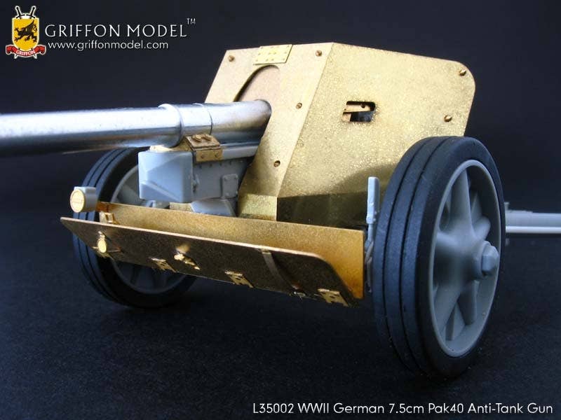 WWII German 7.5cm Pak40 Anti-Tank Gun Detail Up Parts | HLJ.com