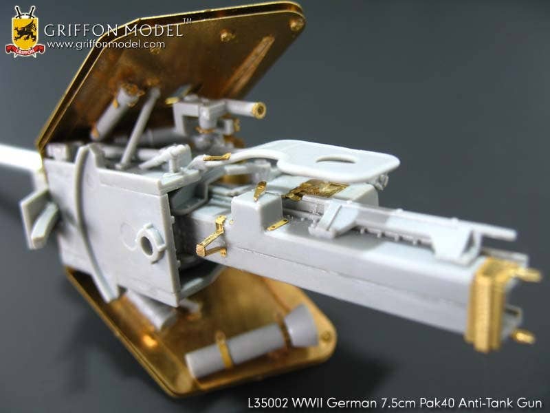 WWII German 7.5cm Pak40 Anti-Tank Gun Detail Up Parts | HLJ.com