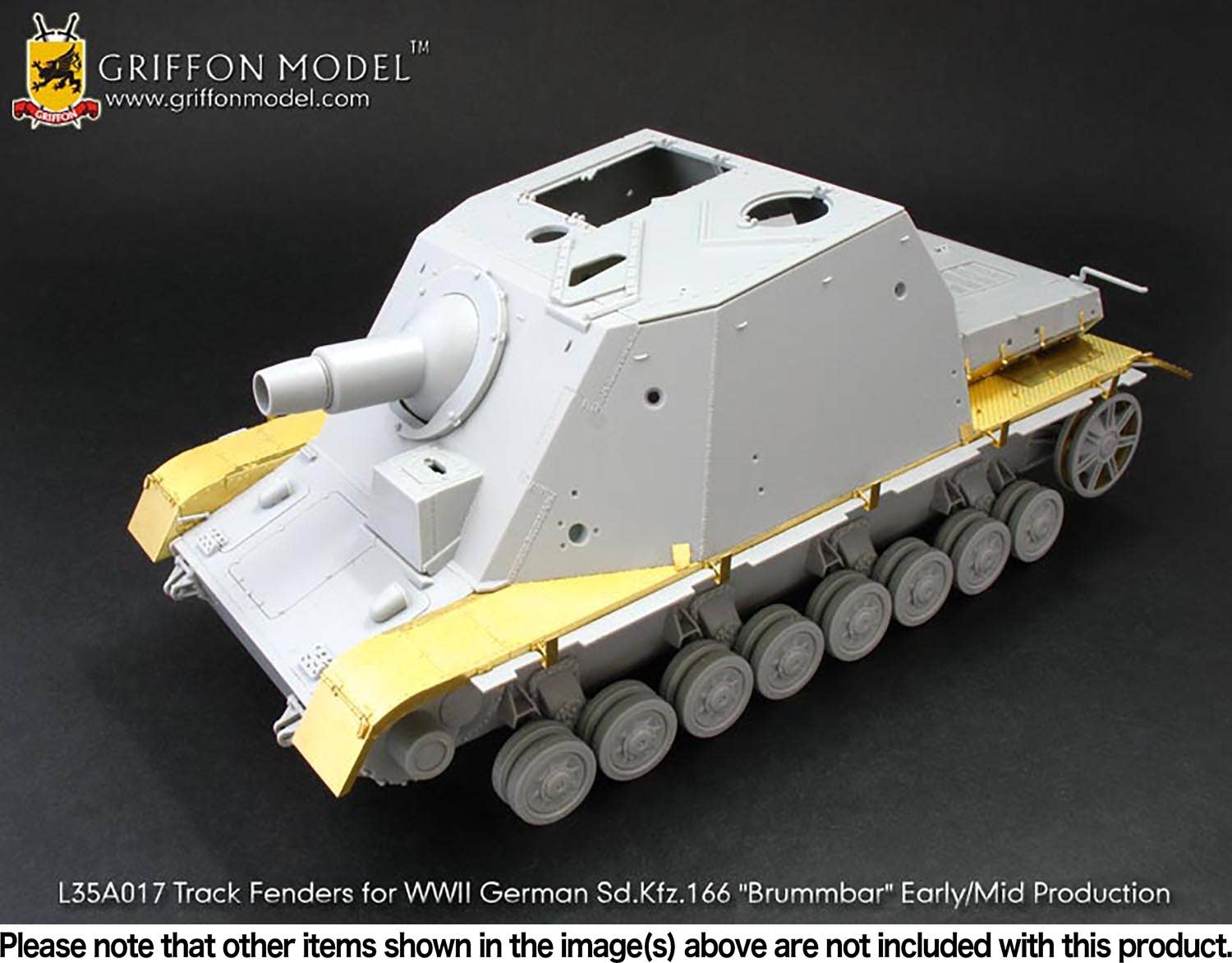 WW.II German Panzer IV Assault Howitzer Fender Parts Set for Brummbar ...