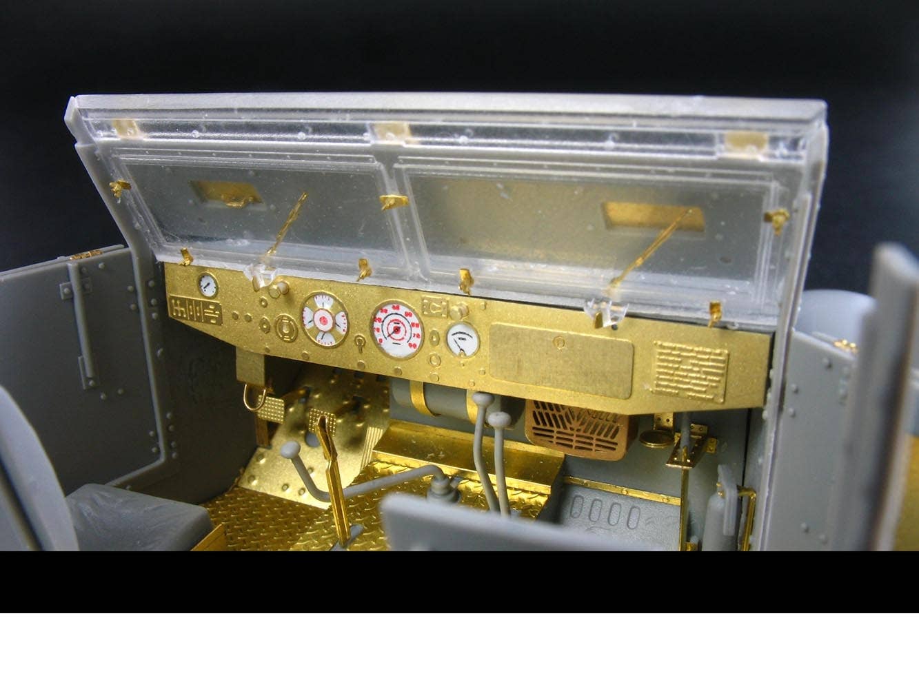 WW.II US Army M2/M3 Half Track Series Driver's Seat Detail Up Parts Set ...