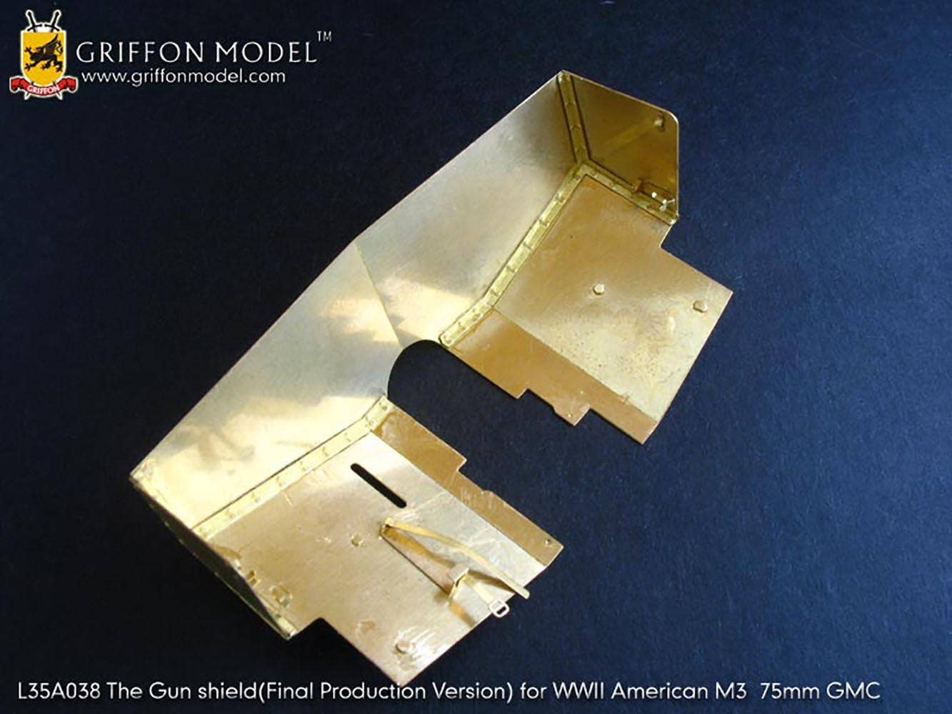 WW.II US Army M3 75mm Anti-tank Self-propelled Artillery Gun Shield ...