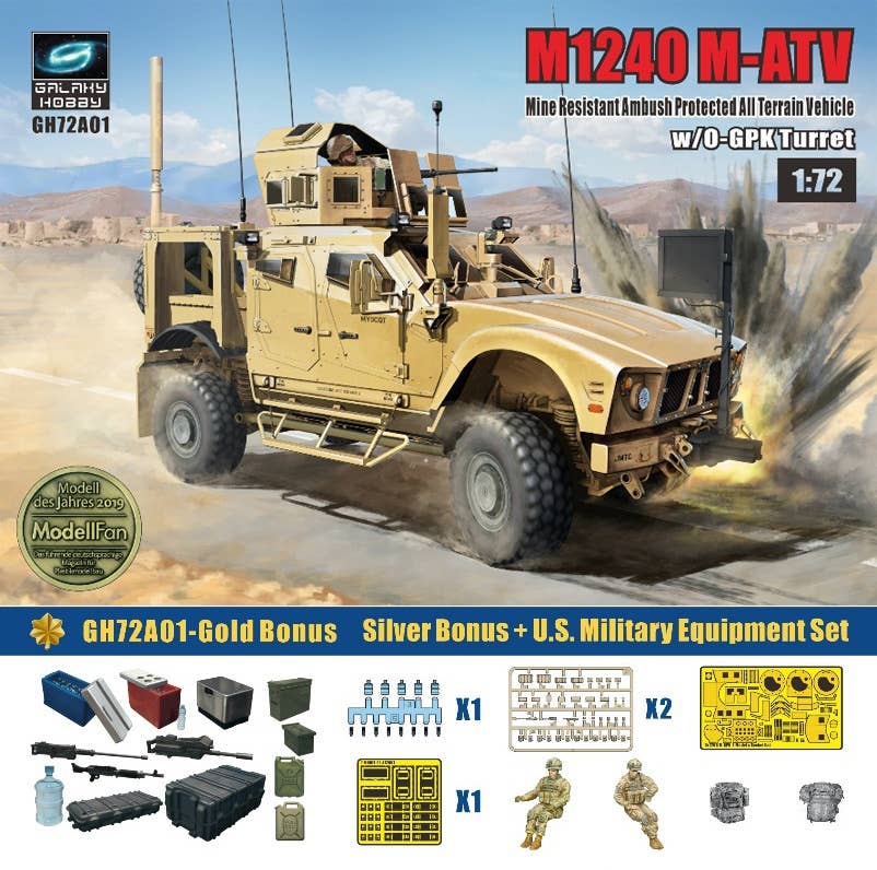 M1240 M-ATV MRAP w/O-GPK Turret (2pcs) Golden Oak Leaf Set | HLJ.com