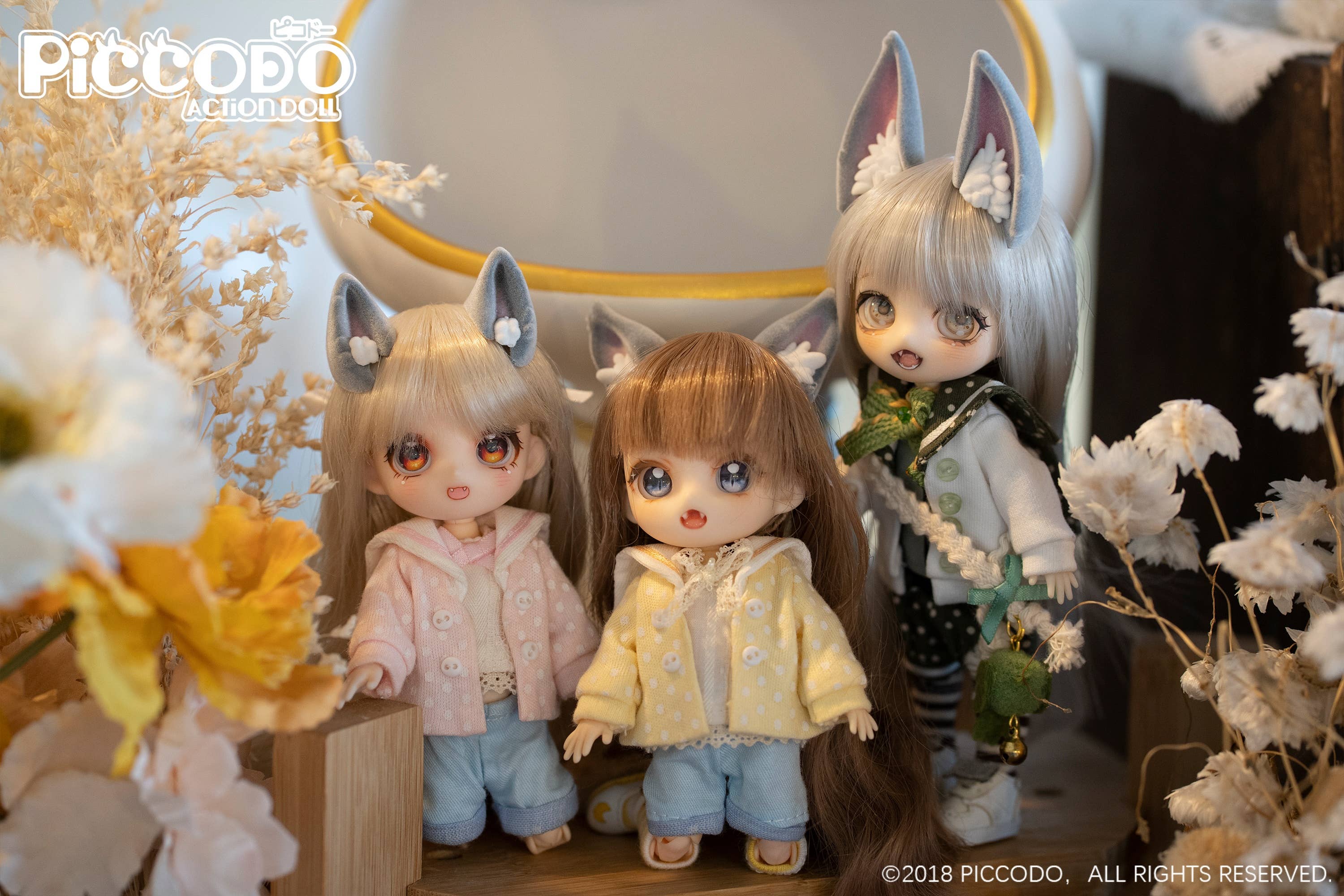 PICCODO ACTION DOLL Flocking Cat Ears Gray C | HLJ.com