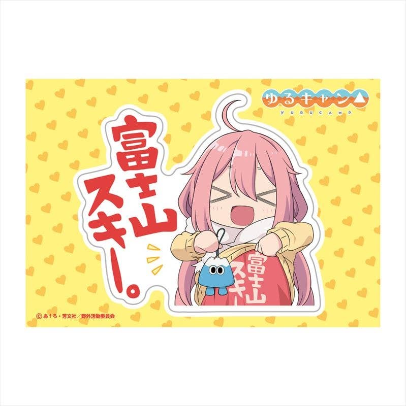 Laid-Back Camp / Yuru Camp SEASON2: GG3 Resistant Sticker Mount Fuji ...