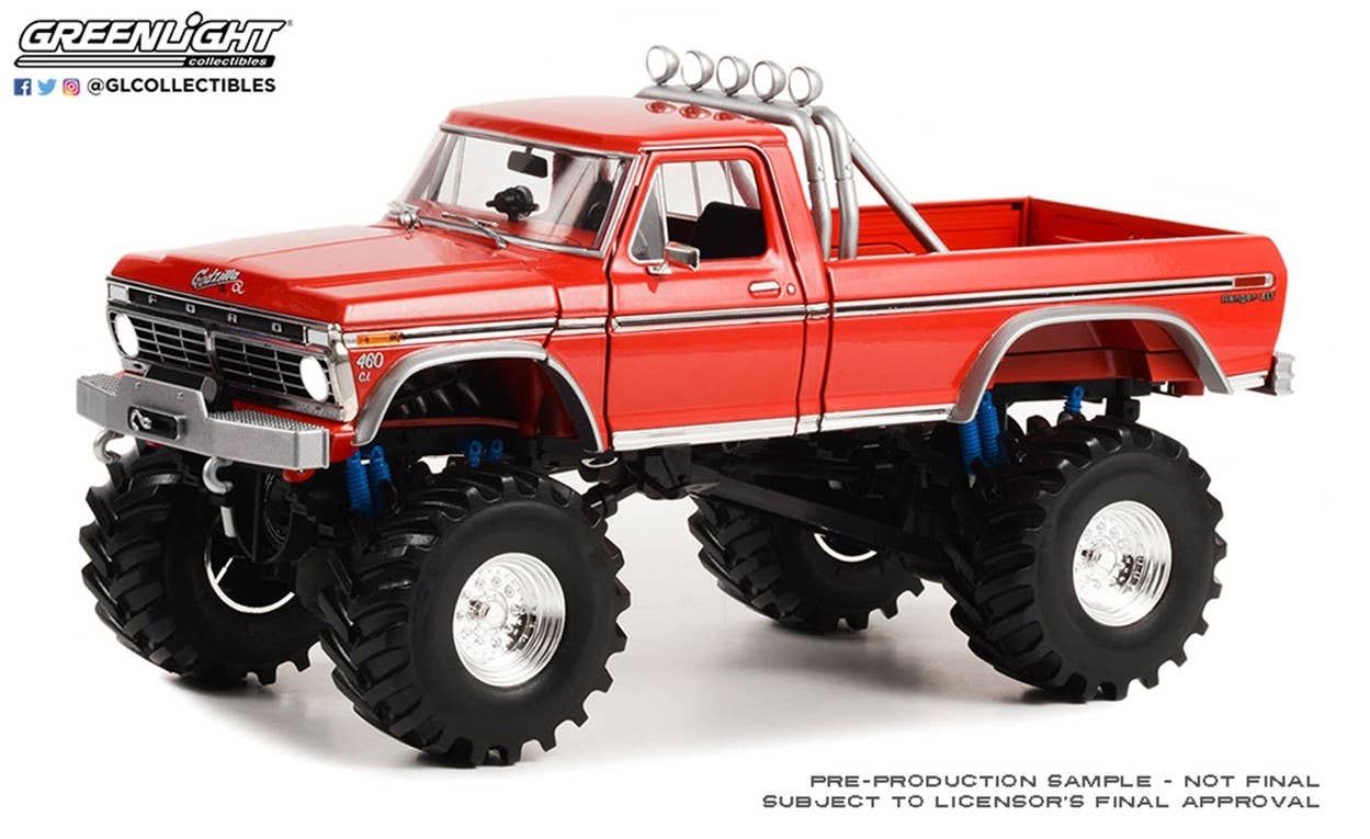 GreenLight Kings of Crunch - Godzilla - 1974 Ford F-250 Monster Truck ...