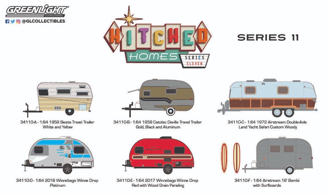 GreenLight Hitched Homes Series 11: 1Box (6pcs) | HLJ.com