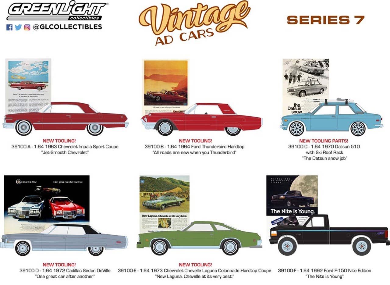 GreenLight Vintage Ad Cars Series 7 1Box 6pcs | HLJ.com