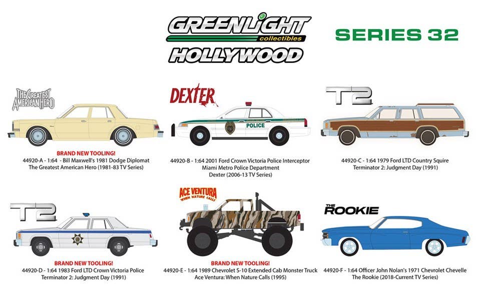 GreenLight Hollywood Series 32: 1Box (6pcs) | HLJ.com