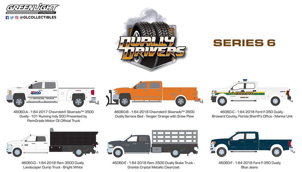GreenLight Dually Drivers Series 6 1Box 6pcs | HLJ.com