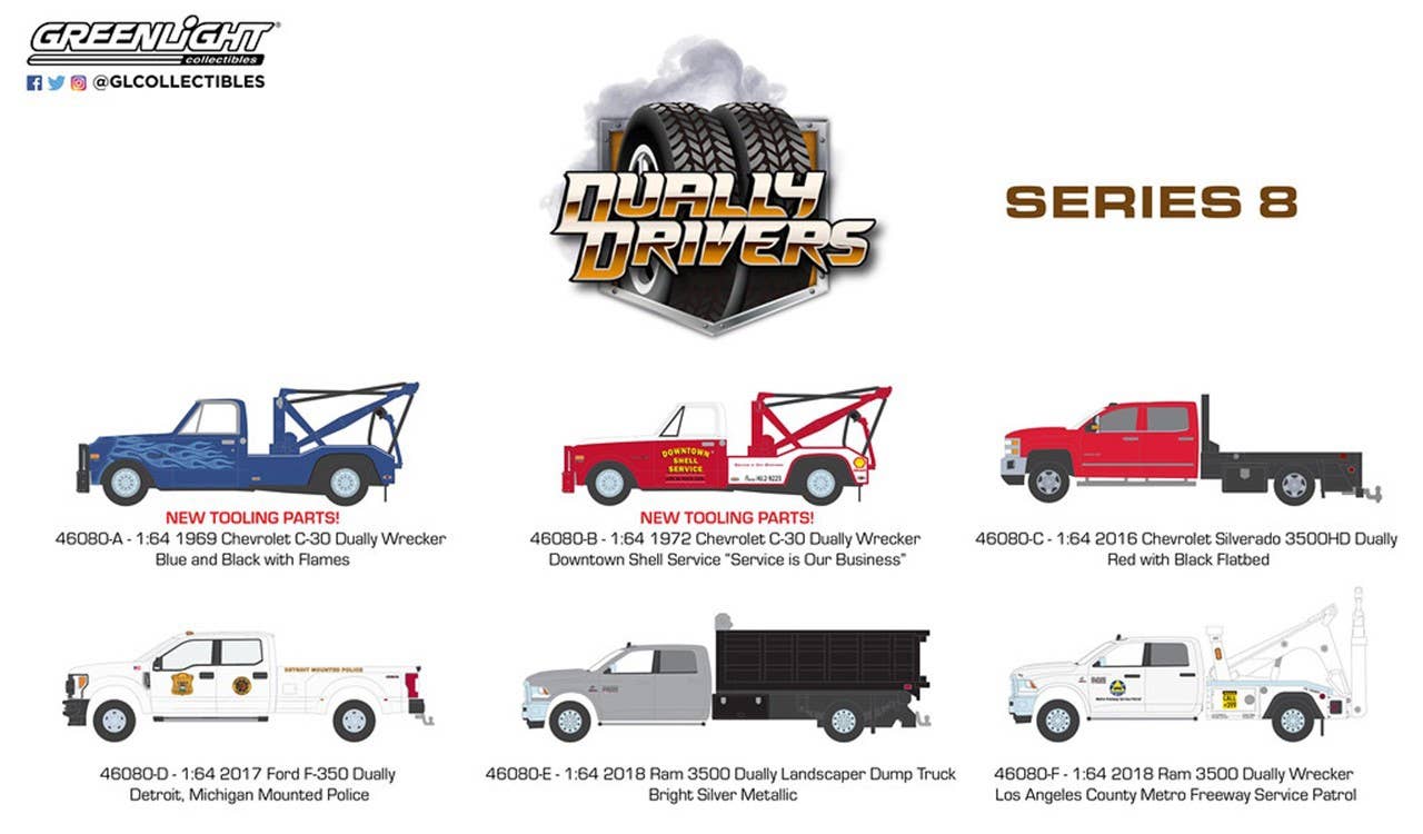 GreenLight Dually Drivers Series 8 1Box 6pcs | HLJ.com