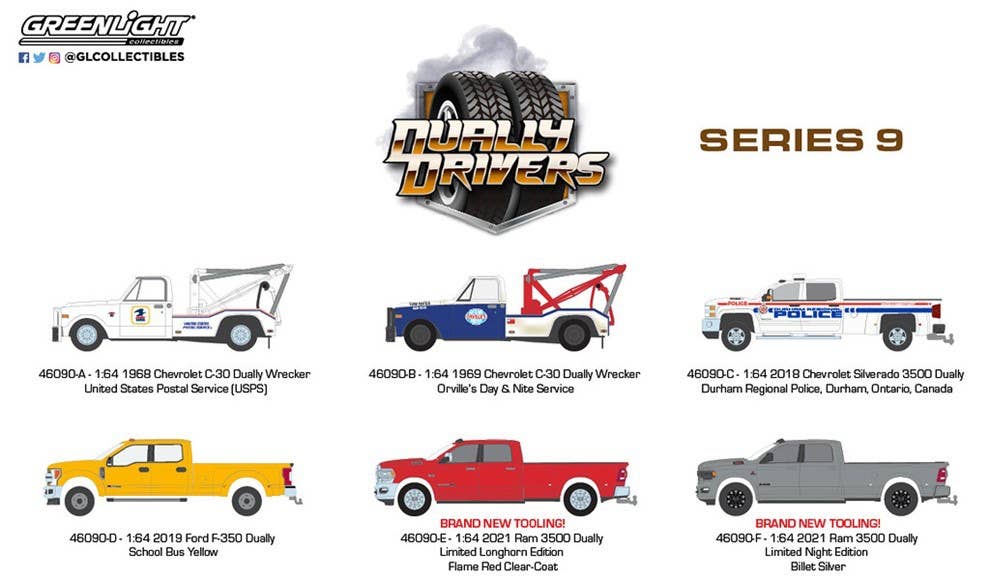 GreenLight Dually Drivers Series 9 1Box 6pcs | HLJ.com