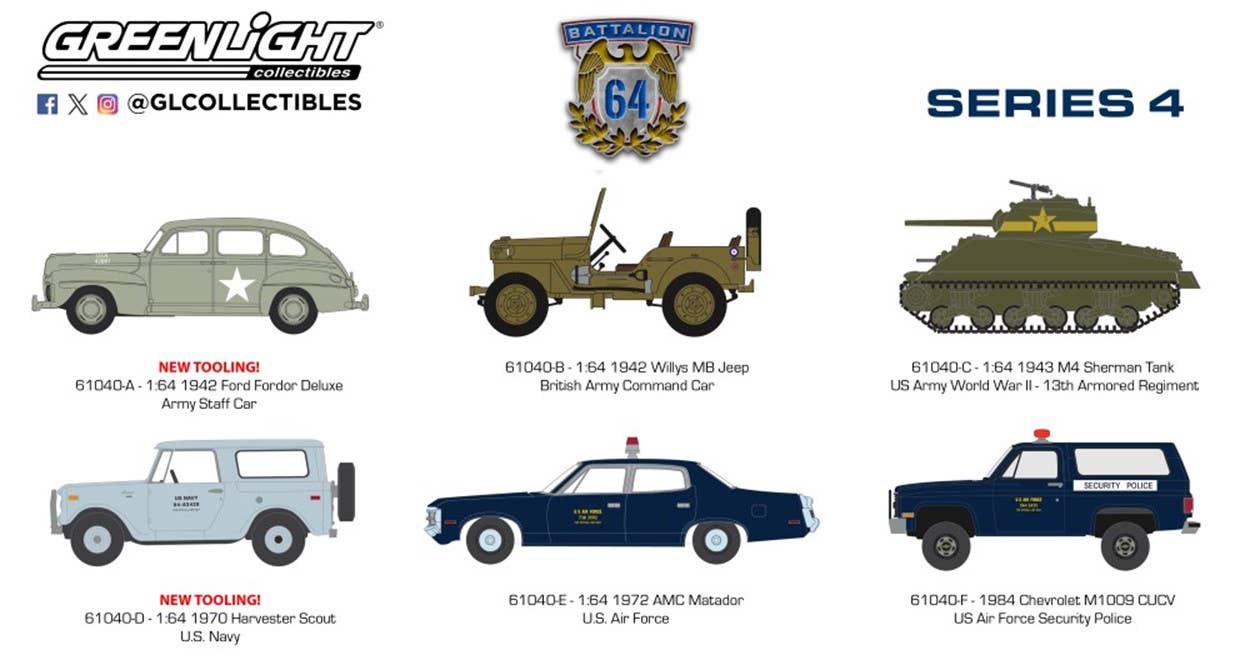 GreenLight Battalion 64 Series 4 1Box 6pcs | HLJ.com