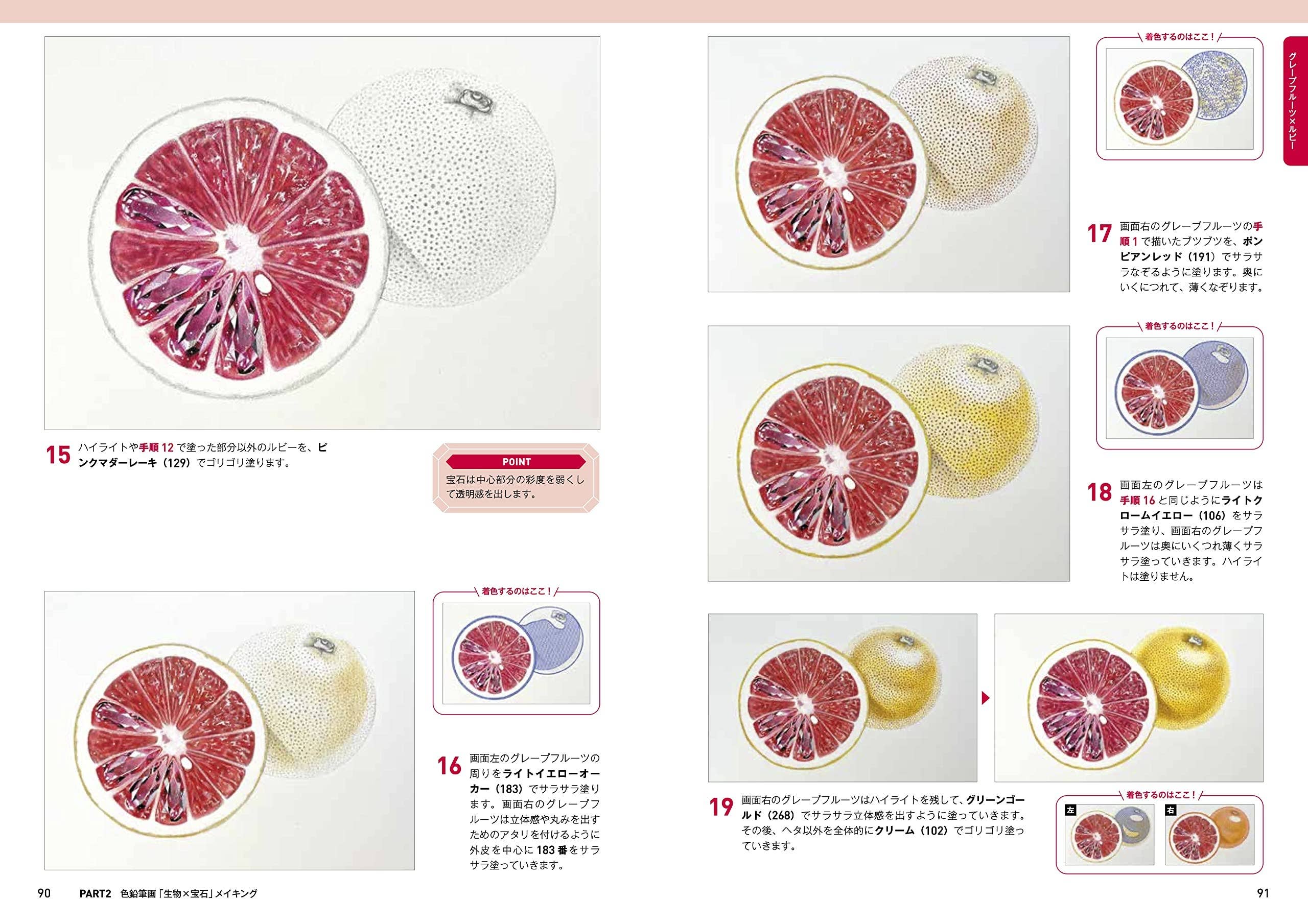 Yuichiro Abe's Colored Pencil Drawing How To Draw Creatures x Jewels ...