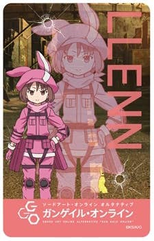 Sword Art Online Alternative Gun Gale Online IC Card Sticker Llenn ...