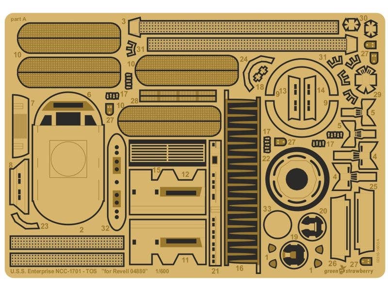 U.S.S. Enterprise NCC-1701 - TOS "for Revell 04880" | HLJ.com