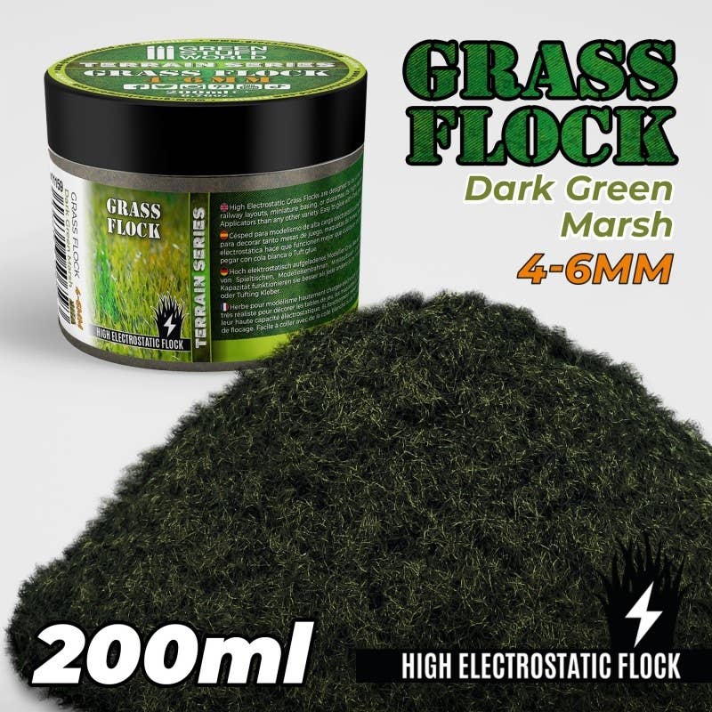Static Grass 4 - 6mm Dark Green Marsh (200ml) | HLJ.com