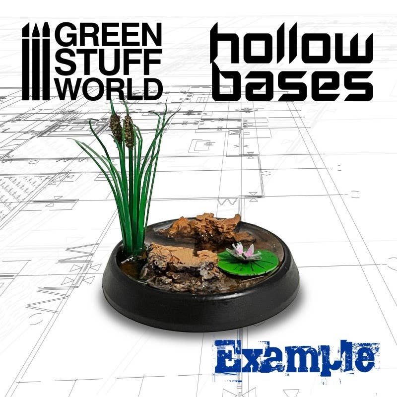 Bordered Plastic Display Base Black Circular Diameter 50mm | HLJ.com