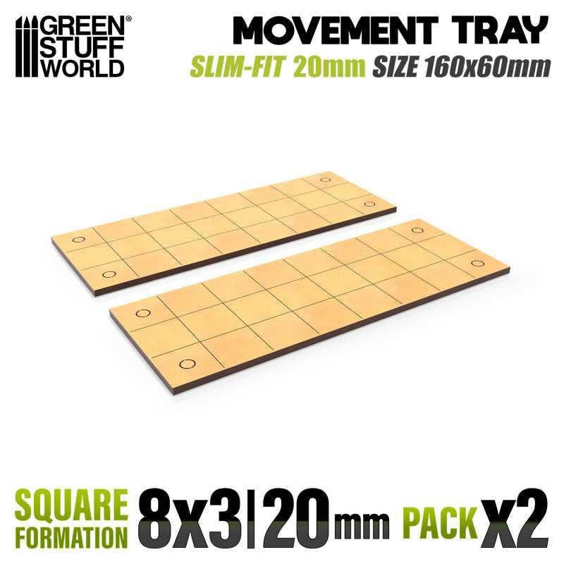 MDF Movement Tray - Slim Fit Square160 x 60mm (2pcs) | HLJ.com