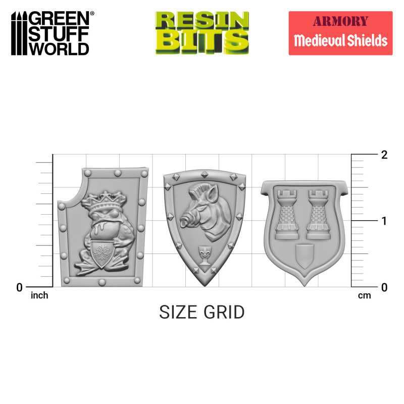 3D Print Set - Old World Medieval Shields | HLJ.com