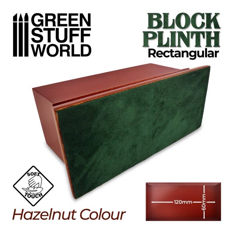 Rectangular Top Display Plinth 12x6cm - Hazelnut Brown | HLJ.com