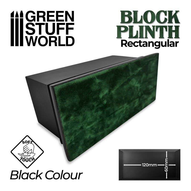 Rectangular Square Pillar Type Exhibition Stand 120mm x 60mm Black ...
