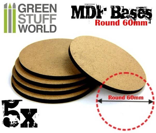 MDF Bases Round 60mm | HLJ.com