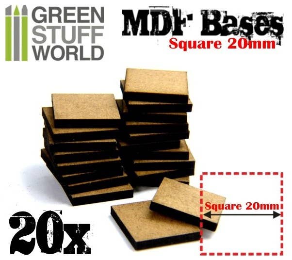 MDF Bases Square 20mm | HLJ.com