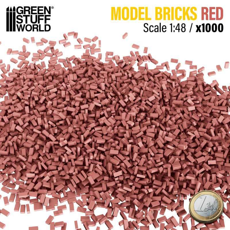 Diorama Material Miniature Brick-Red x1000 | HLJ.com