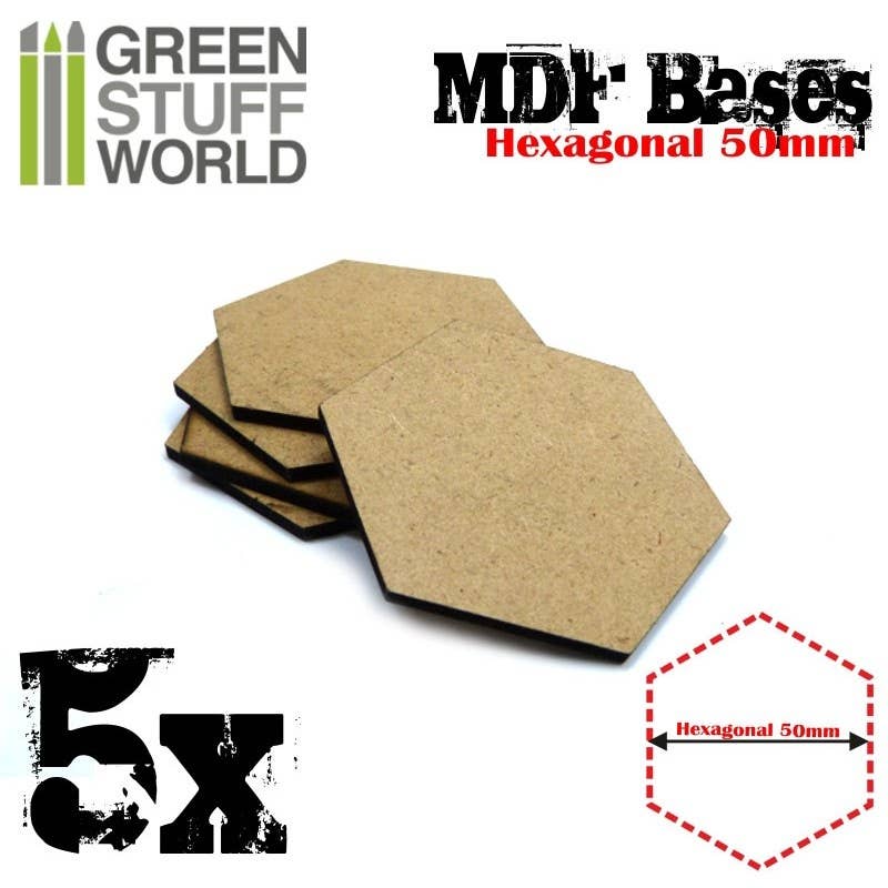 MDF Bases Hexagonal 50mm | HLJ.com