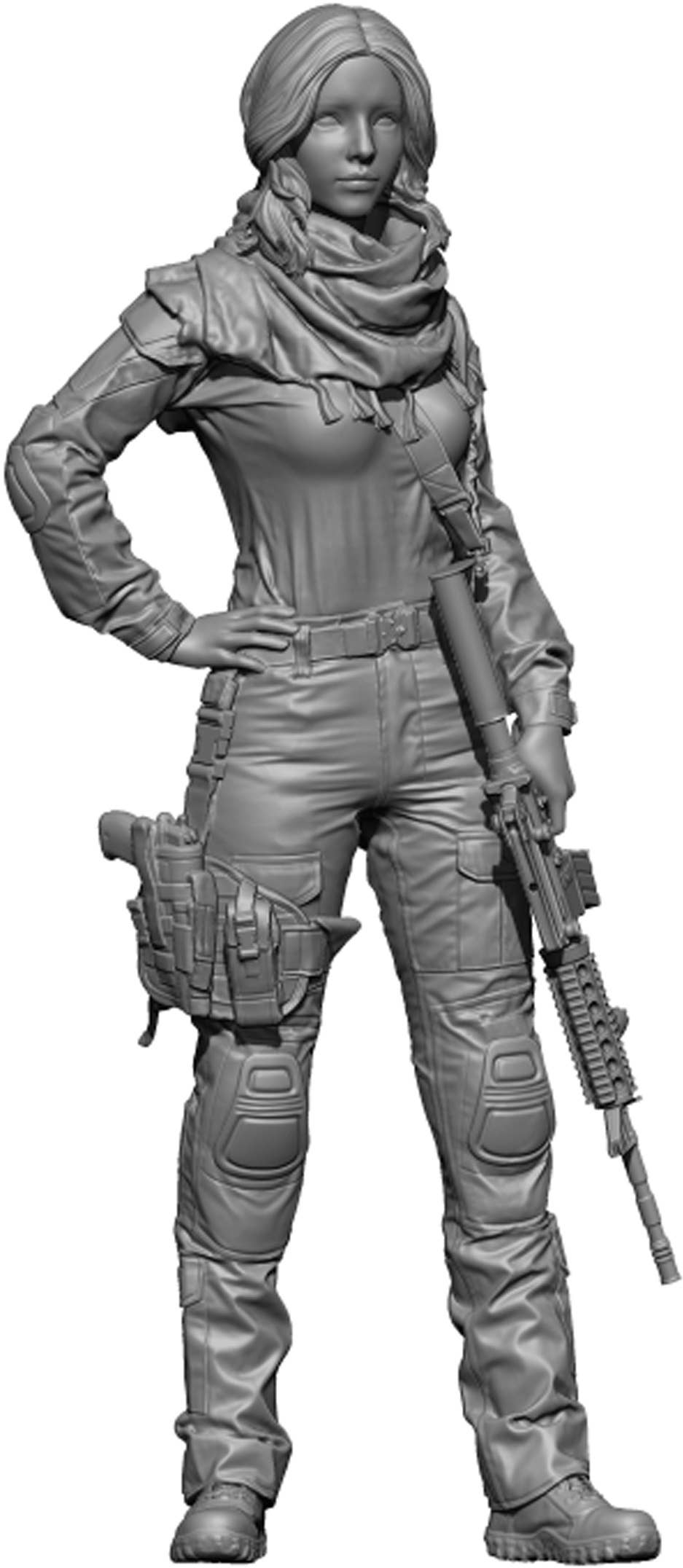 Female Soldier with Working G.I Jane Rifle | HLJ.com