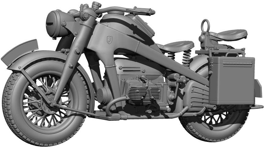 WWII German Zundapp KS750 Military Motorcycle | HLJ.com