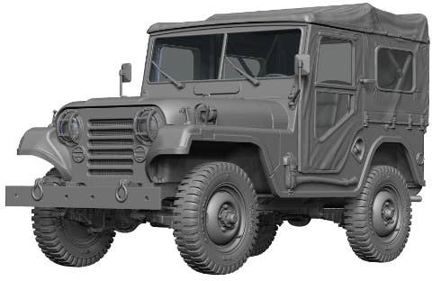 Current Use Korean Army K-111 1/4t Truck Full Kit | HLJ.com