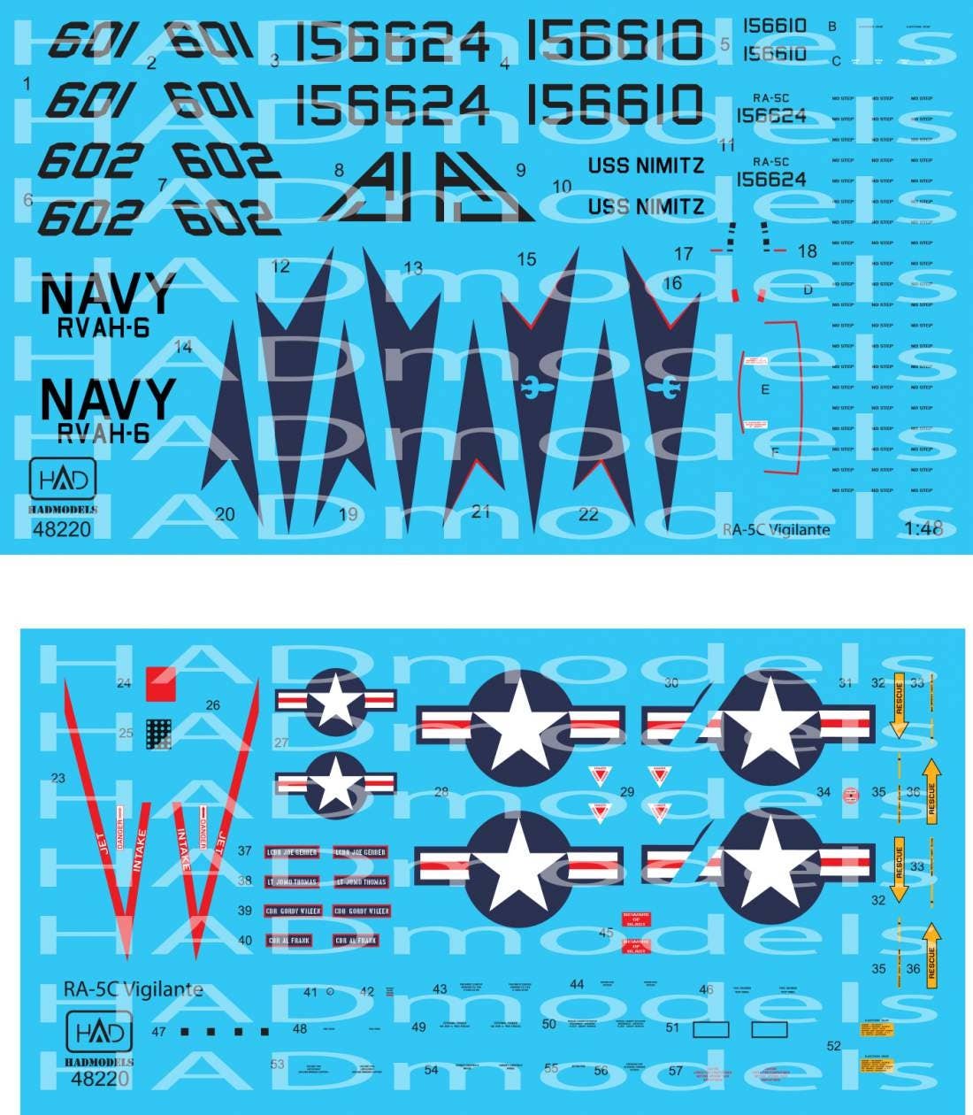 RA-5C Vigilante RVAH-6 USS Nimitz 1978 | HLJ.com