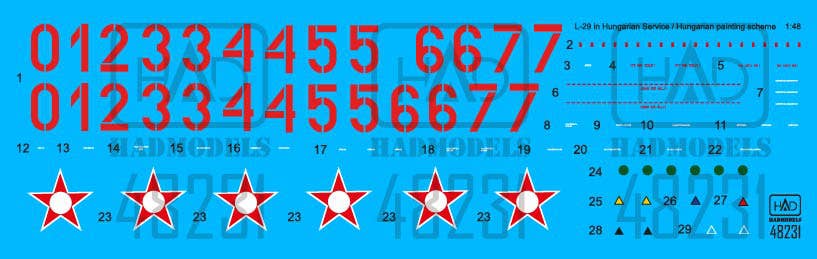 L-29 in Hungarian Service / Trencin painting scheme | HLJ.com